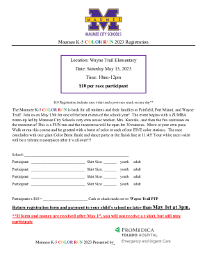 Fillable Online Color Run registration form 2023.docx - Connect Suite ...