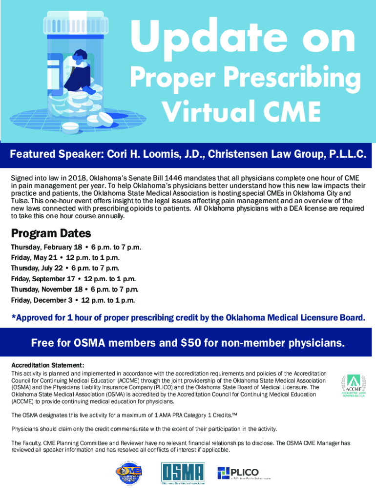 Fillable Online Save The Date! Update On Proper Prescribing Fax Email Print - pdfFiller