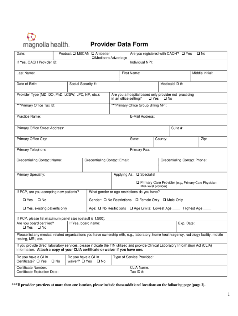 Fillable Online Product: MSCAN Ambetter Fax Email Print - pdfFiller