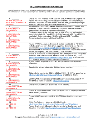 Fillable Online fort knox pre-retirement data worksheet - U.S. Army ...