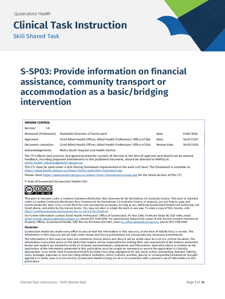 Fillable Online Clinical Task Instruction. Skill Shared Task Fax Email ...