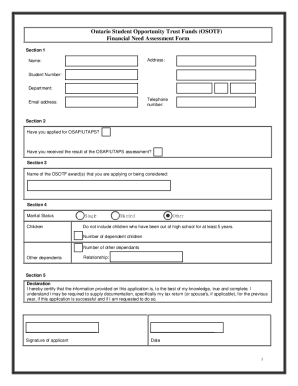 Fillable Online lmp utoronto OSOTF Phase II and OTSS Form Fax Email ...