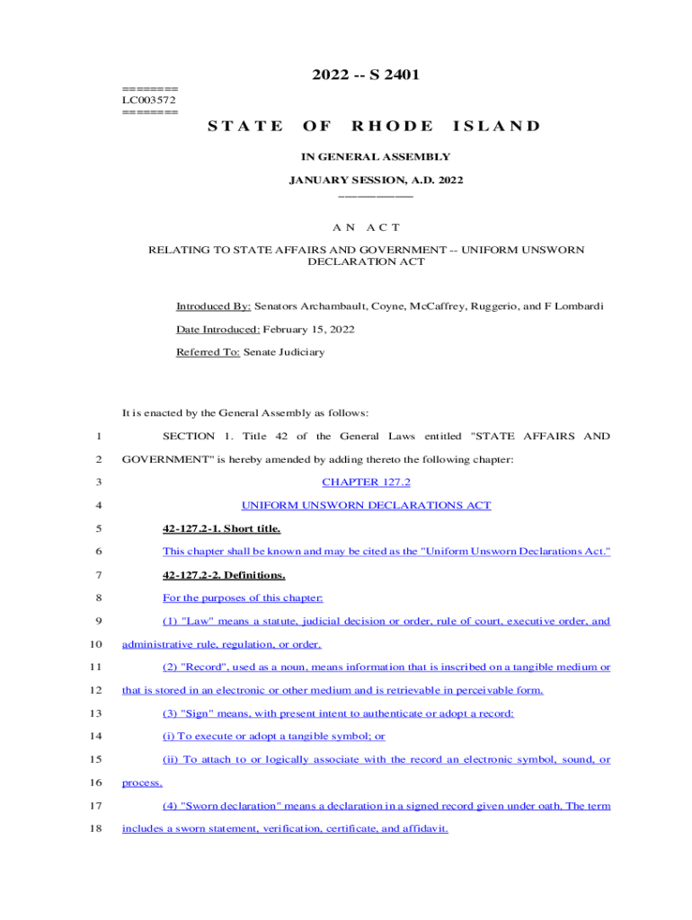 Fillable Online 28 U.S.C. 1746 -- Unsworn Declarations Under Penalty Of ...