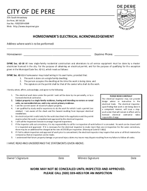 Fillable Online Electrical Permit Forms Fax Email Print - pdfFiller