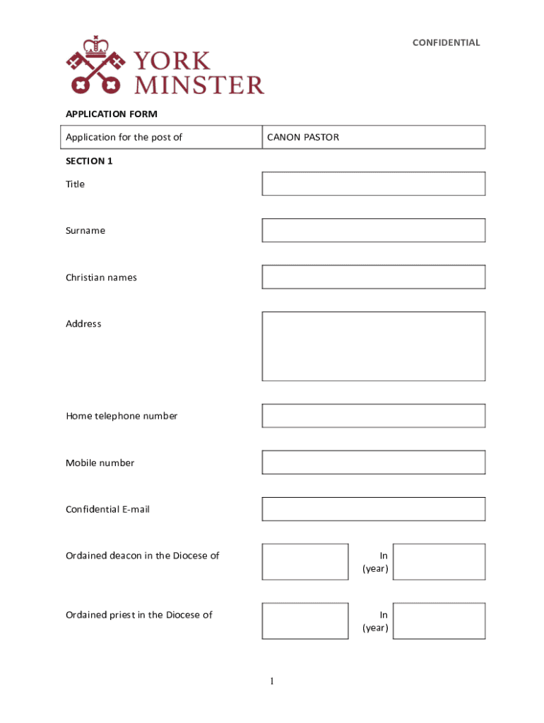Fillable Online Clergy-application-form.pdf - cloudfront.net Fax Email Print - pdfFiller