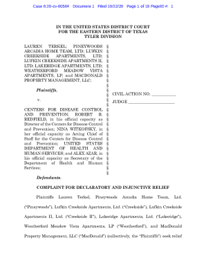 Fillable Online Complaint-for-Declaratory-Injunctive-Relief.pdf Fax ...