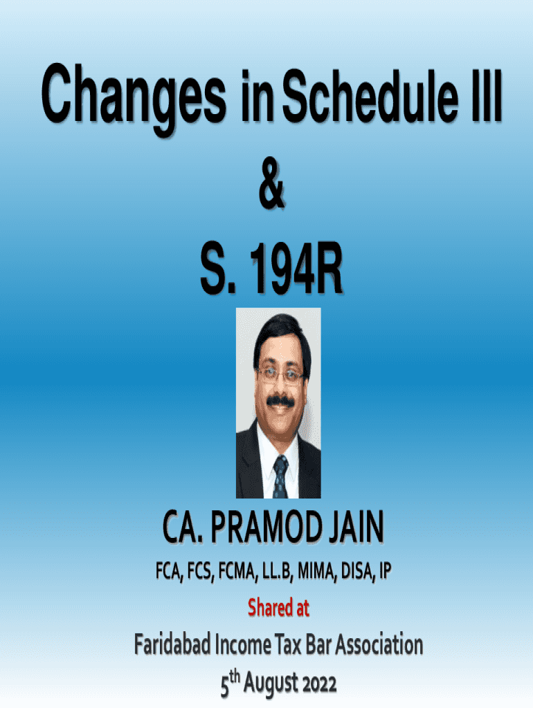 Fillable Online Amendments in Schedule III (Division-I Non IND-AS) Fax ...