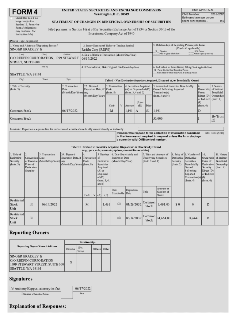 Fillable Online SINGER BRADLEY E Fax Email Print - pdfFiller