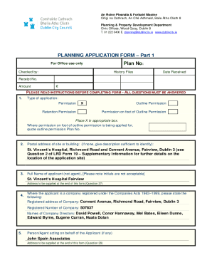 Fillable Online PLANNING APPLICATION FORM Part 1 Fax Email Print ...