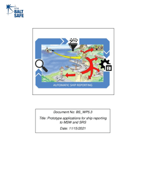 Fillable Online Prototype applications and services for ship reporting ...
