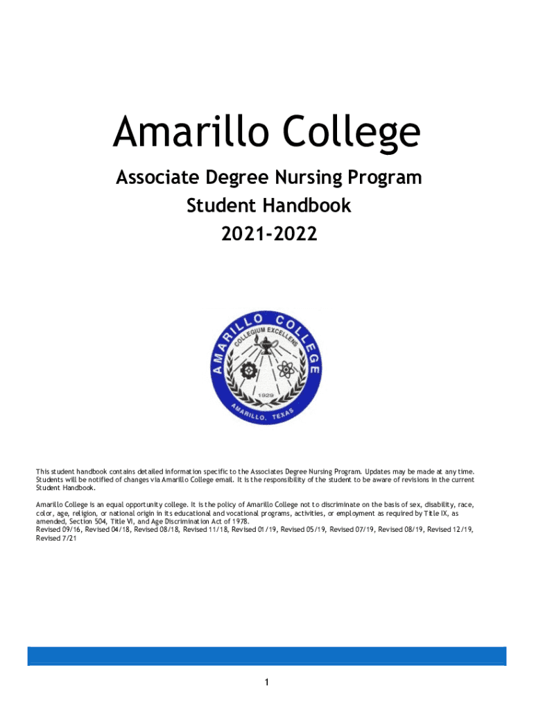 Fillable Online Associate Degree Nursing (ADN) (A.A.S.) - Amarillo ...