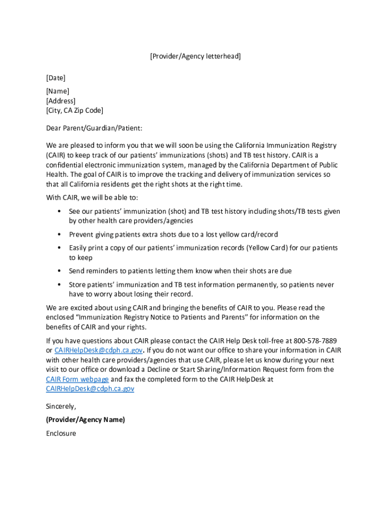 Fillable Online provider/agency Letterhead. provider/agency Letterhead ...