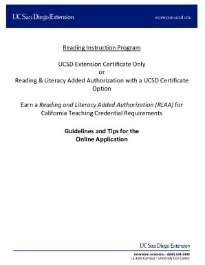Fillable Online Reading Added Authorization and Certificate - UCSD ...