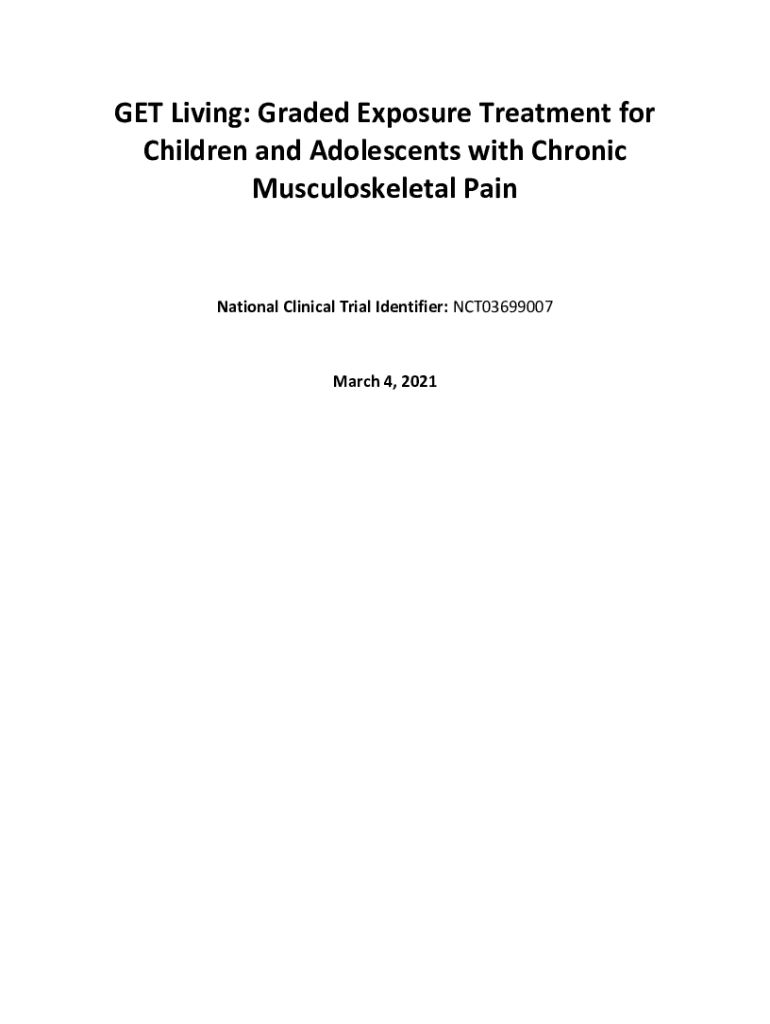 Fillable Online GET Living: Graded Exposure Treatment for Children and ...