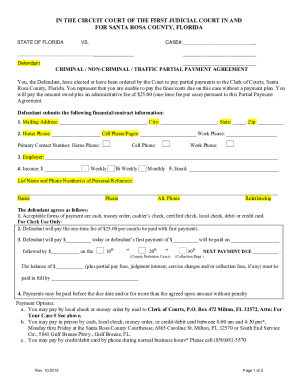 Fillable Online In the Circuit of the First Judicial Court In and For ...