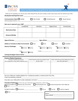 Fillable Online 4.27.17 - SPD Assessment Form.docx Fax Email Print ...