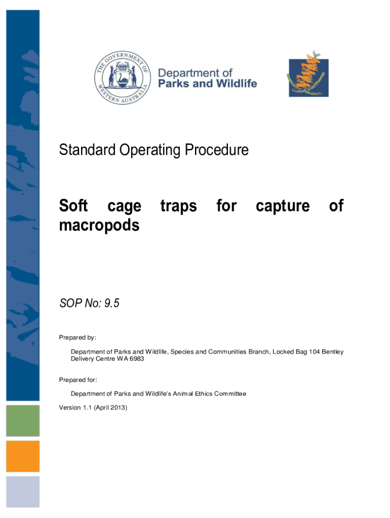 Fillable Online Soft cage traps for capture of macropods Fax Email ...