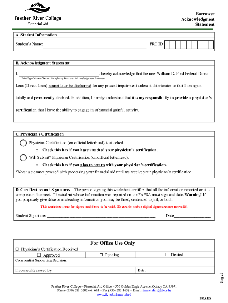 Fillable Online I, , hereby acknowledge that the new William D Fax Email Print - pdfFiller