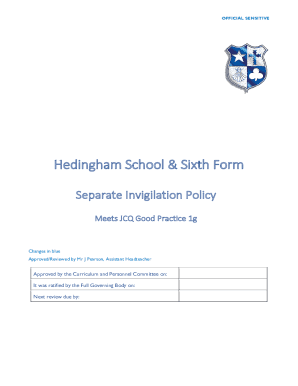 Fillable Online Exams archiving policy Fax Email Print - pdfFiller