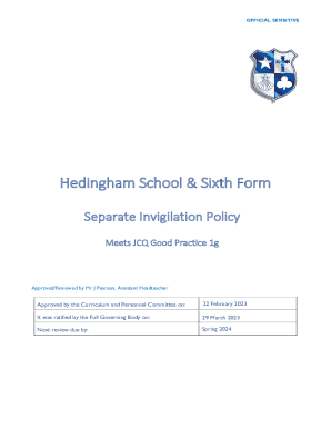 Fillable Online OFFICIAL SENSITIVE Fax Email Print - pdfFiller