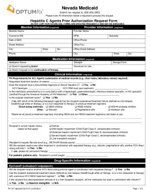 Fillable Online Prior Authorization Request Form - Hepatitis CAntiviral ...