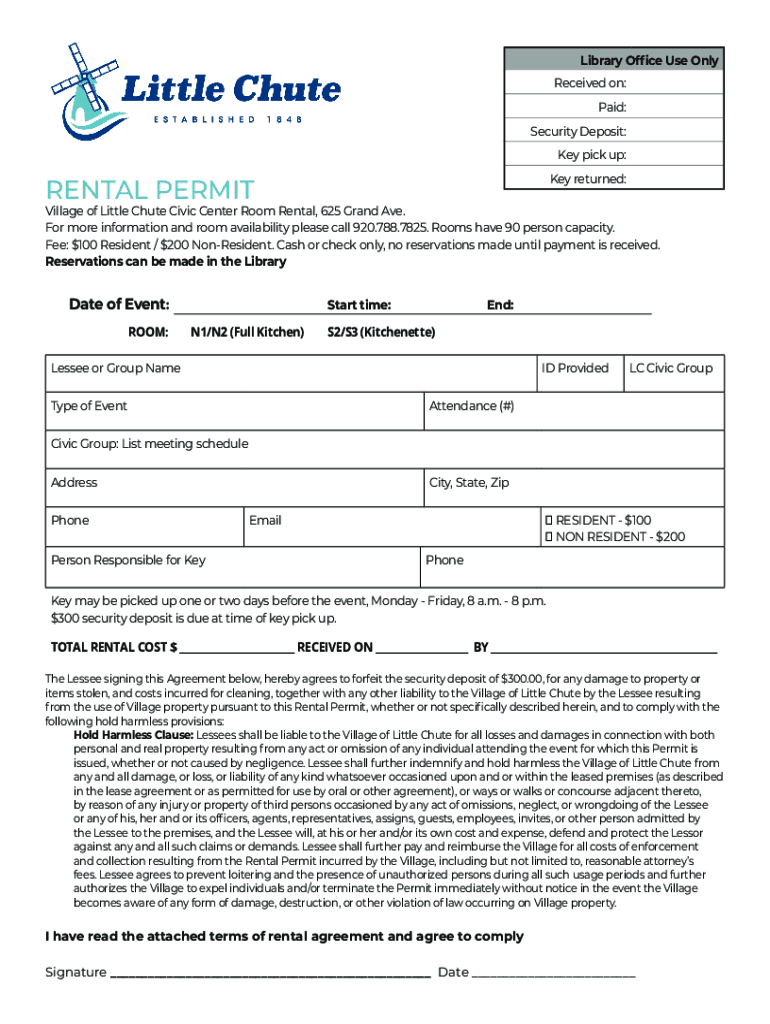 Fillable Online Facility Rental Agreement City of Copperas Cove, Texas ...