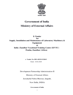 Fillable Online mea gov Government of India Ministry of External ...