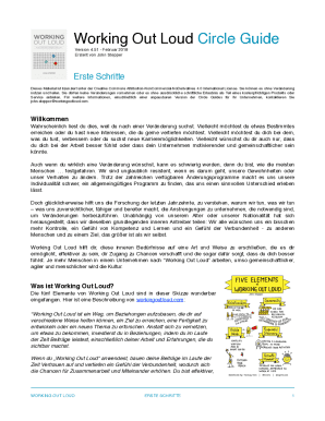 Ausfüllbar Online Working Out Loud Circle Guide - PDF Free Download Fax ...