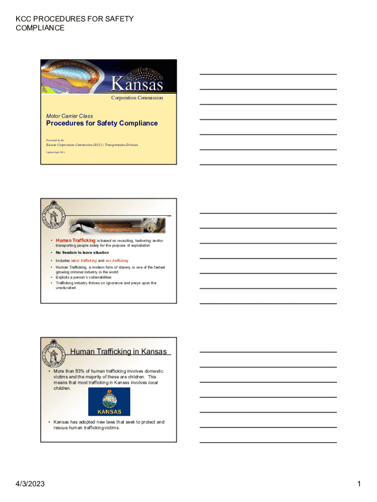 Fillable Online kcc ks Get Kcc Procedures For Safety Compliance Form ...
