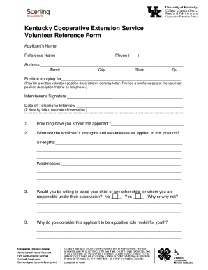 Fillable Online shelby ca uky Maine 4-H Youth Development Volunteer ...