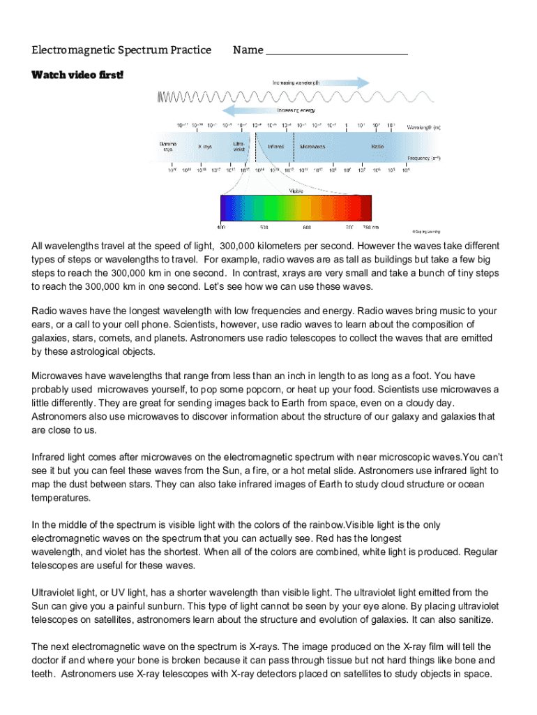 Fillable Online (oscillation) of a charged particle. EM waves are able ...
