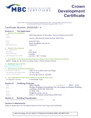 Fillable Online Building Certificates & Approvals Fax Email Print ...