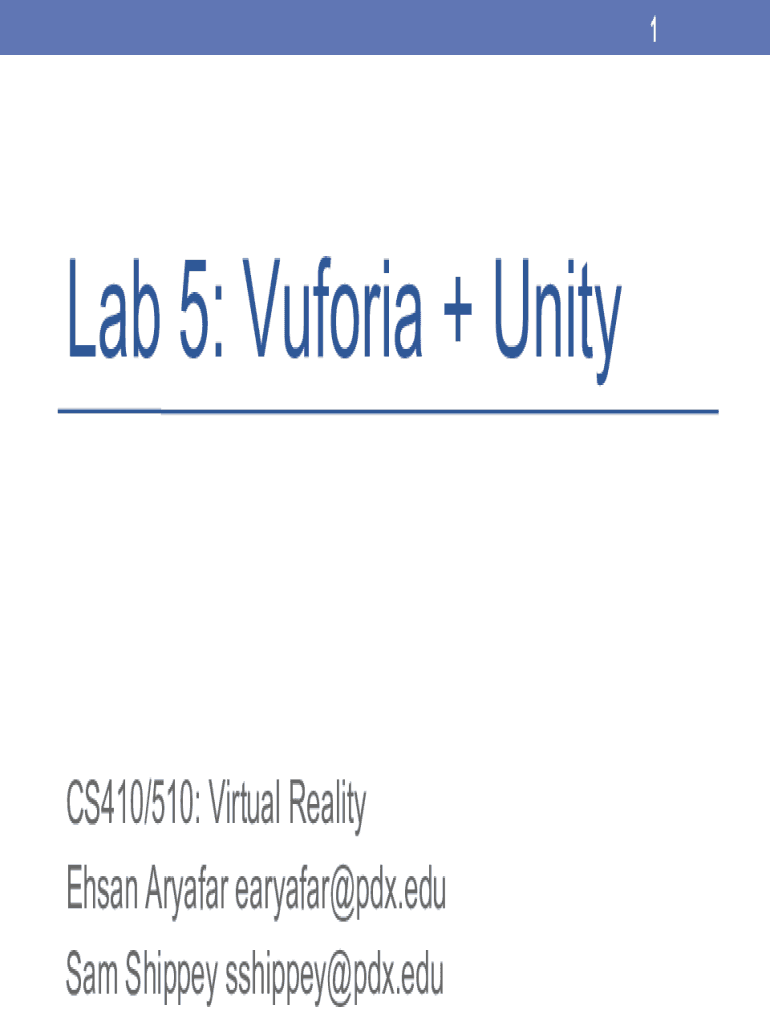 Fillable Online web cecs pdx "Teaching VR and AR" by Sam Shippey ...
