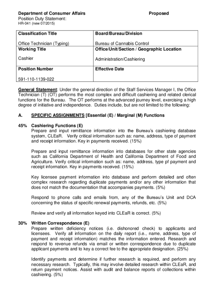 Fillable Online Administration/Cashiering Fax Email Print - pdfFiller