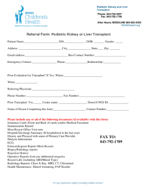 Fillable Online Combined liver and kidney transplantation in children and ... Fax Email Print ...