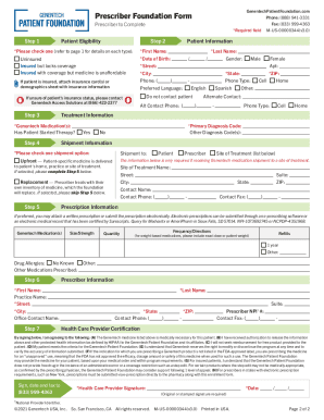 Fillable Online Prescriber Foundation Form Fax Email Print - pdfFiller