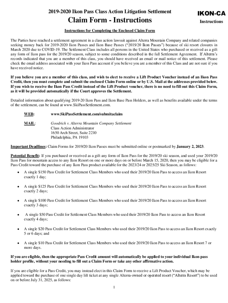 Fillable Online Claim Form - Instructions Fax Email Print - pdfFiller