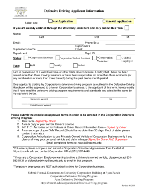 Fillable Online Driving Authorization - (Online Process) Fax Email ...