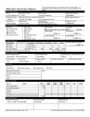 Fillable Online 203 Basic Postage Statement, Documentation, and ... Fax ...