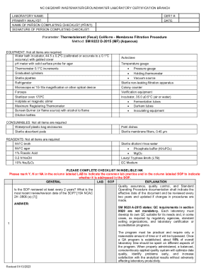 Fillable Online Water - Wastewater/Groundwater Laboratory Certification ...