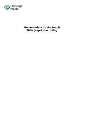 Fillable Online The Dutch 30% ruling explained: how to claim it - Taxes ...