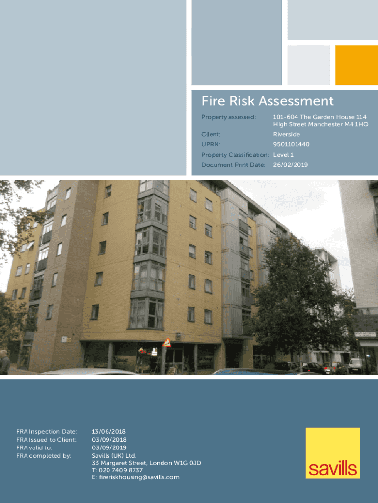 Fillable Online Type 4 Fire Risk Assessments: Who, What & Why? Fax ...