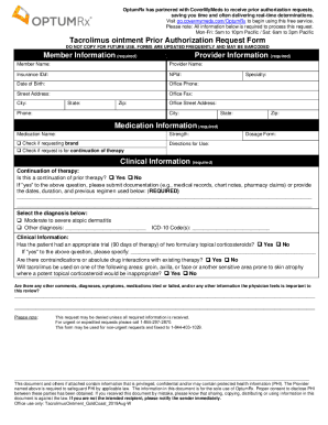 Fillable Online ointment Prior Authorization Request Form Fax Email ...