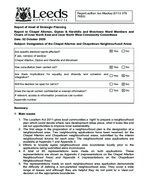 Fillable Online . Report template for committees and delegated ...