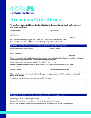 Fillable Online Accountant's Certificate Fax Email Print - pdfFiller