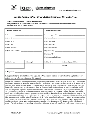 Fillable Online Prior Authorization of Benefits Form Fax Email Print ...
