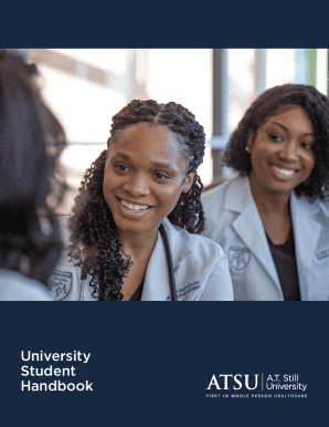 Fillable Online About the University Student Handbook Fax Email Print ...