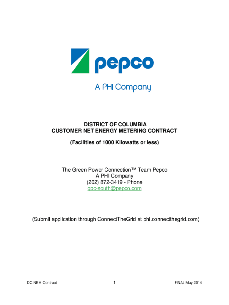 Fillable Online FC 945 Correct NEM Contract FINAL APPROVED PER LEGAL ...