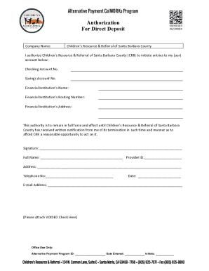 Fillable Online Alternative Payment CalWORKs Program Authorization For ... Fax Email Print ...