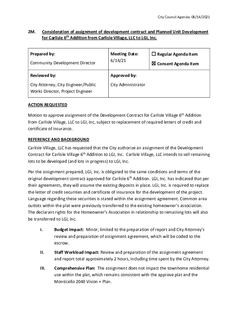 Fillable Online 2J. Consideration of approval of an agreement with Xcel ...